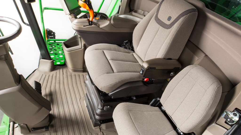 John Deere Combine Harvester Inside Cab